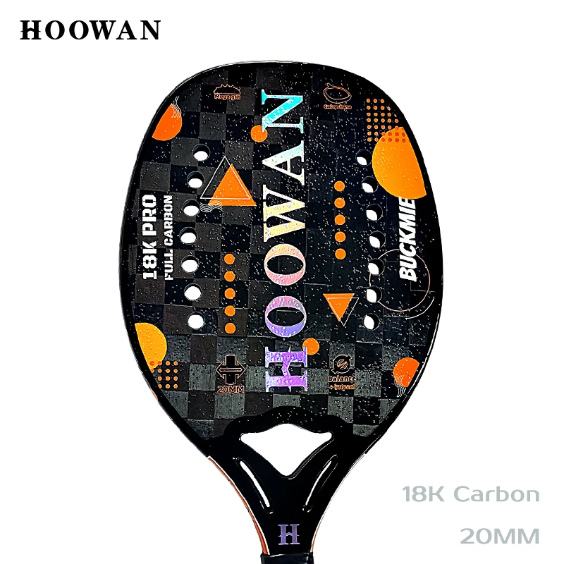 Hoowan Buckmie 18k Pro Beach Tennis Racket Carbon Fiber 18k 2022 Brand ...