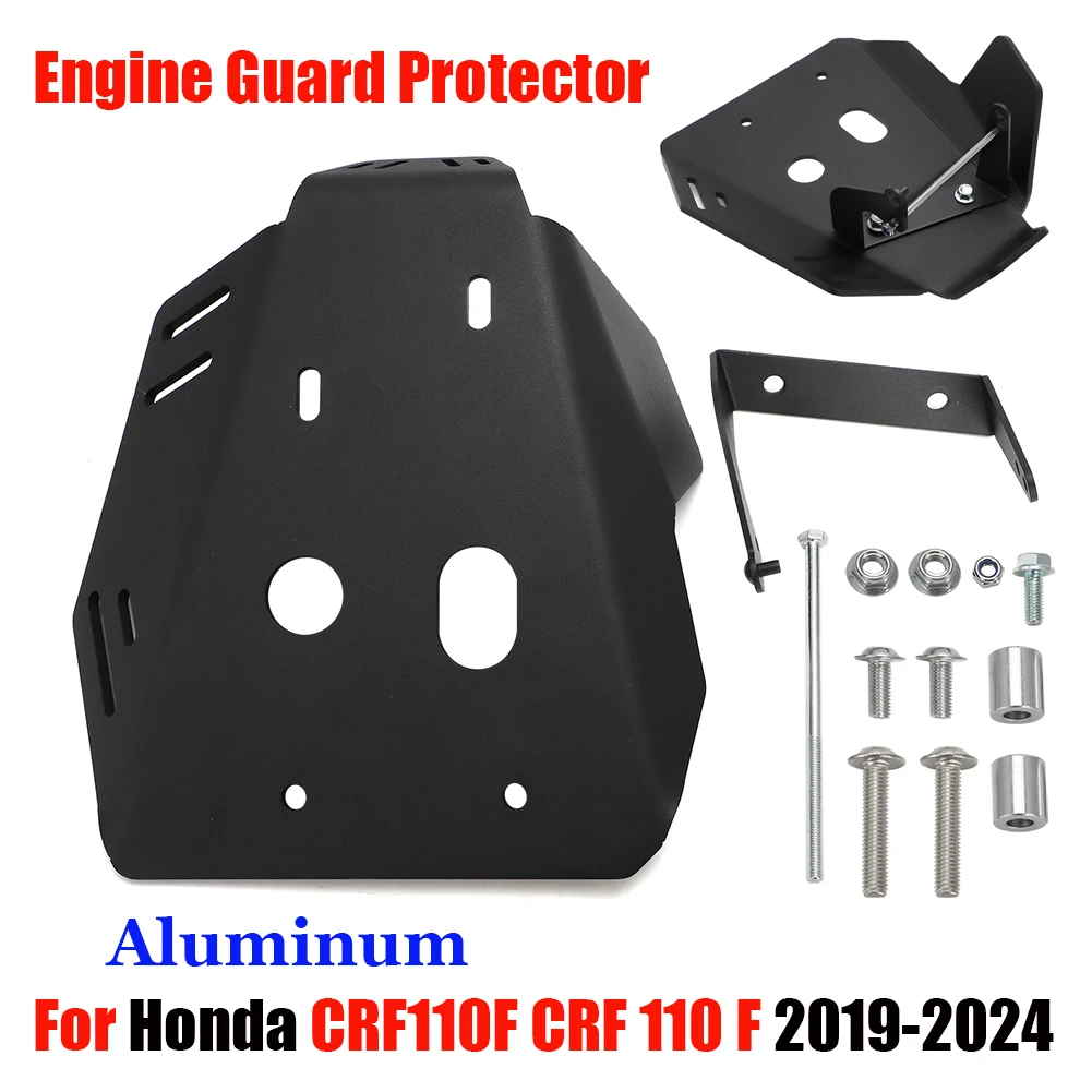 Aluminium-Unterfahrschutz-Rahmenschutz-f-r-Honda-CRF110F-CRF-110-F-2019 ...