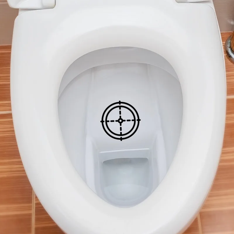 1PC Creative Hit the target toilet stickers home decoration wall decals ...