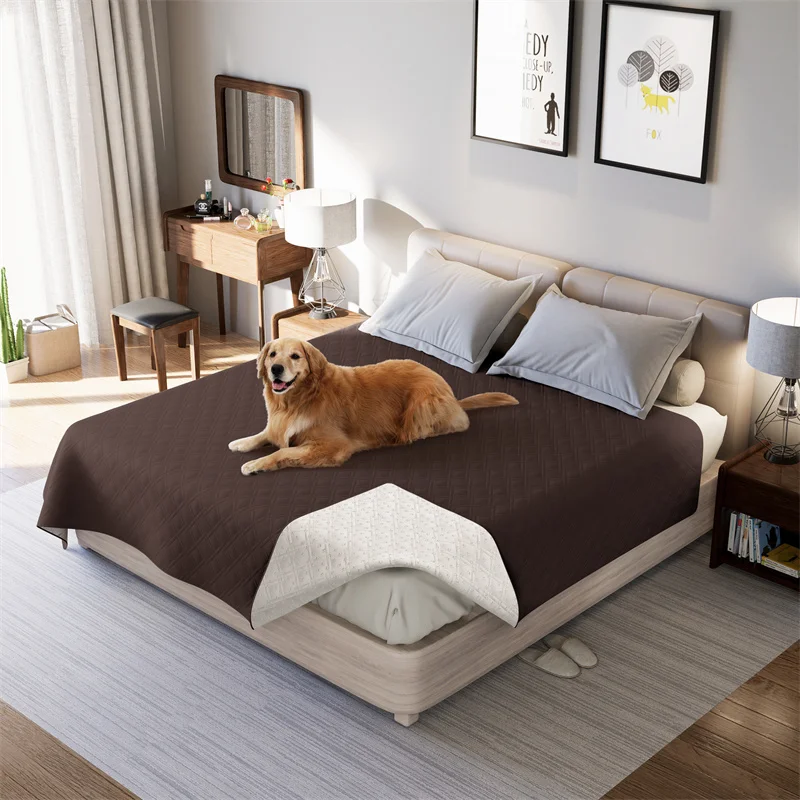 Almohadillas de colcha repelentes al agua para niños, cama de perro y ...