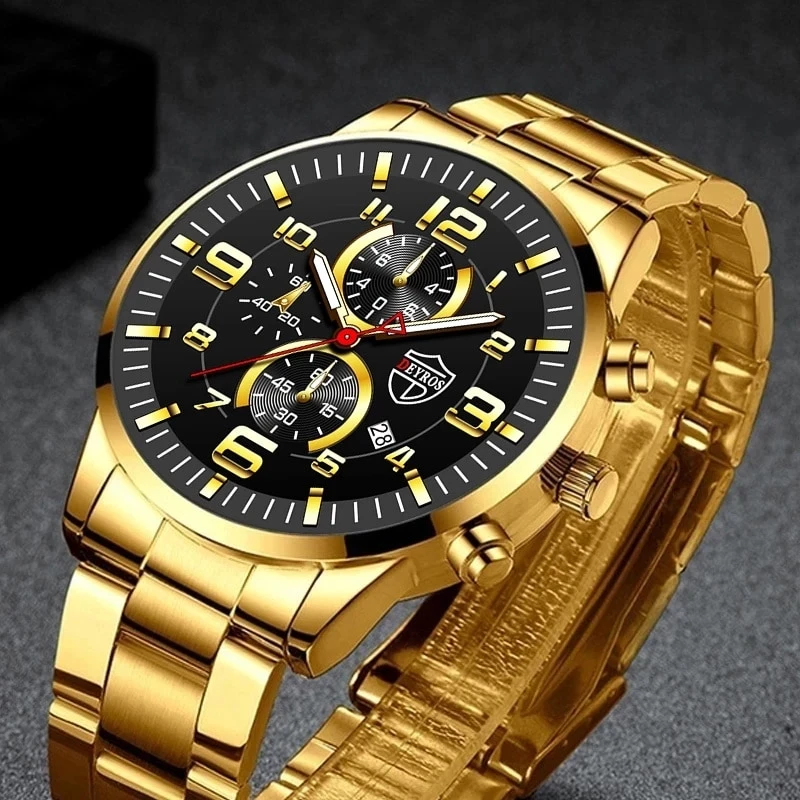 Fashion Mens Sports Watches Luxury Stainless | Fashion Quartz Wrist ...