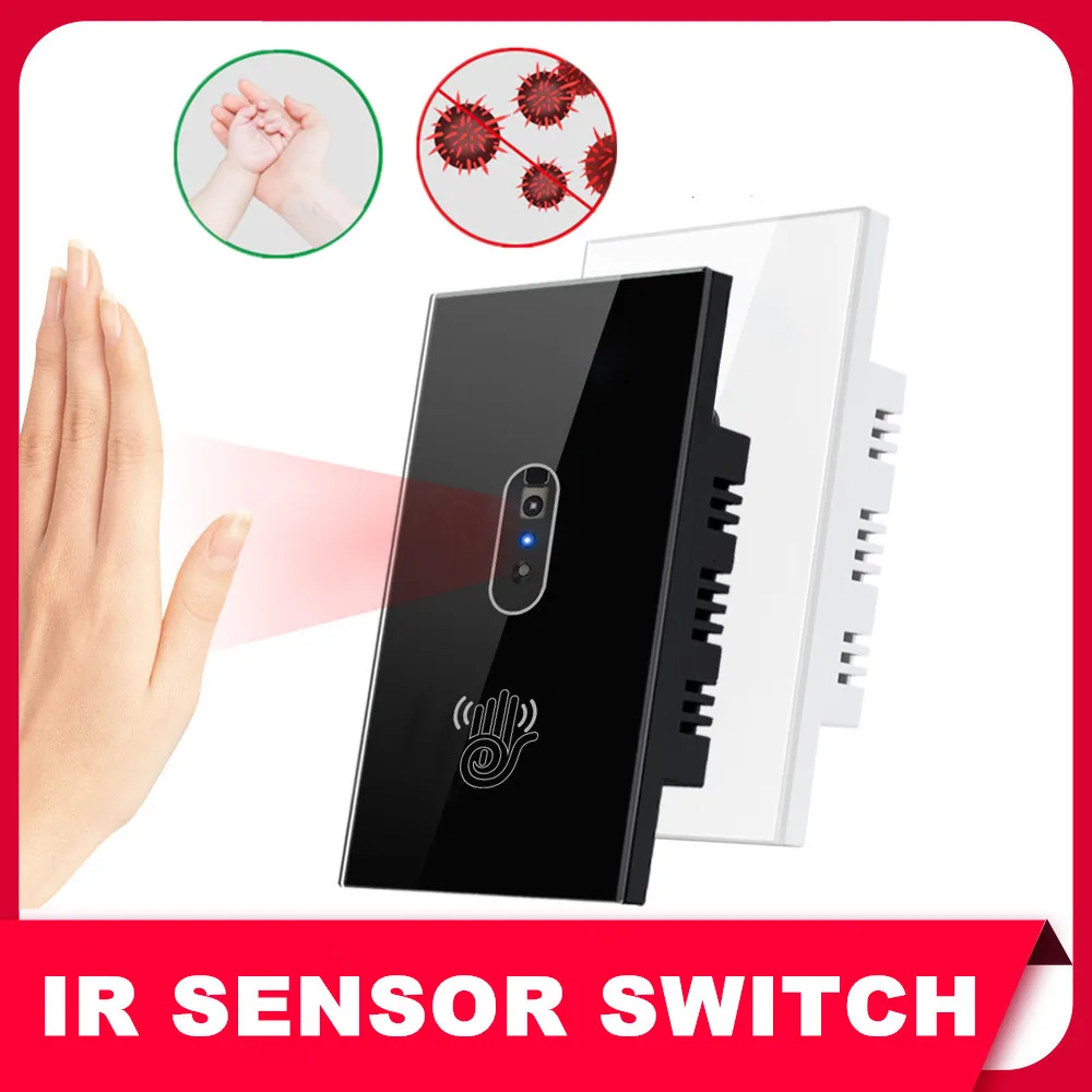 Smart-IR-Sensor-Switch-Wall-Light-Infrared-No-Need-To-Touch-Glass ...