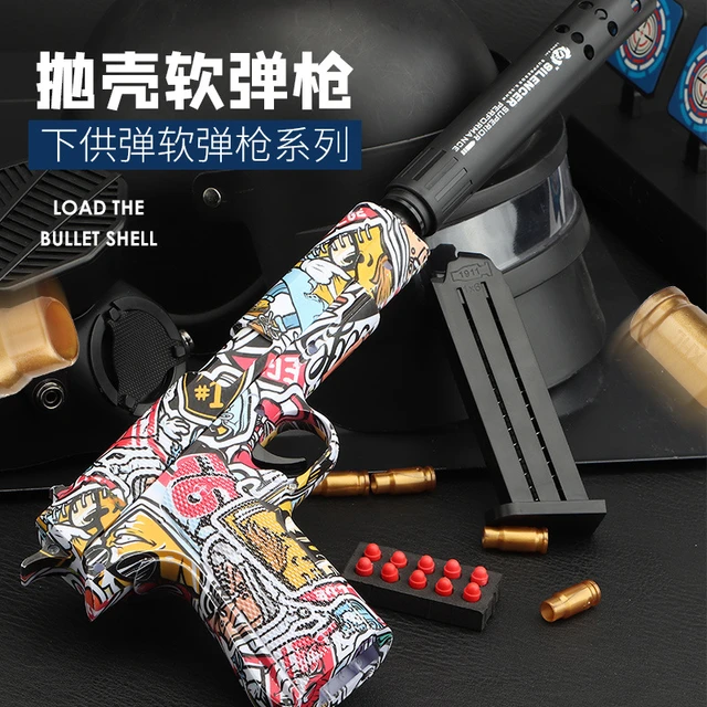 M1911 Colt Pistol Soft Bullet Shell Ejection Blaster Toy, 55% OFF