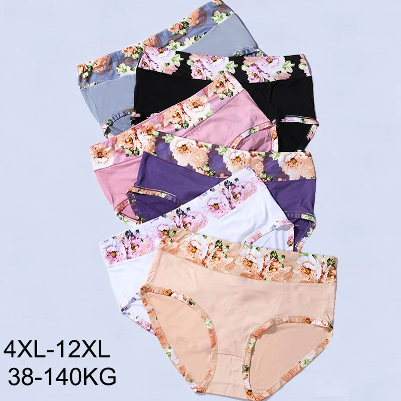 4XL-12XL-Large-Cotton-Panties-Women-s-Underwear-Plus-Size-Briefs-Girls-Ladies-Lingeries-Print ...