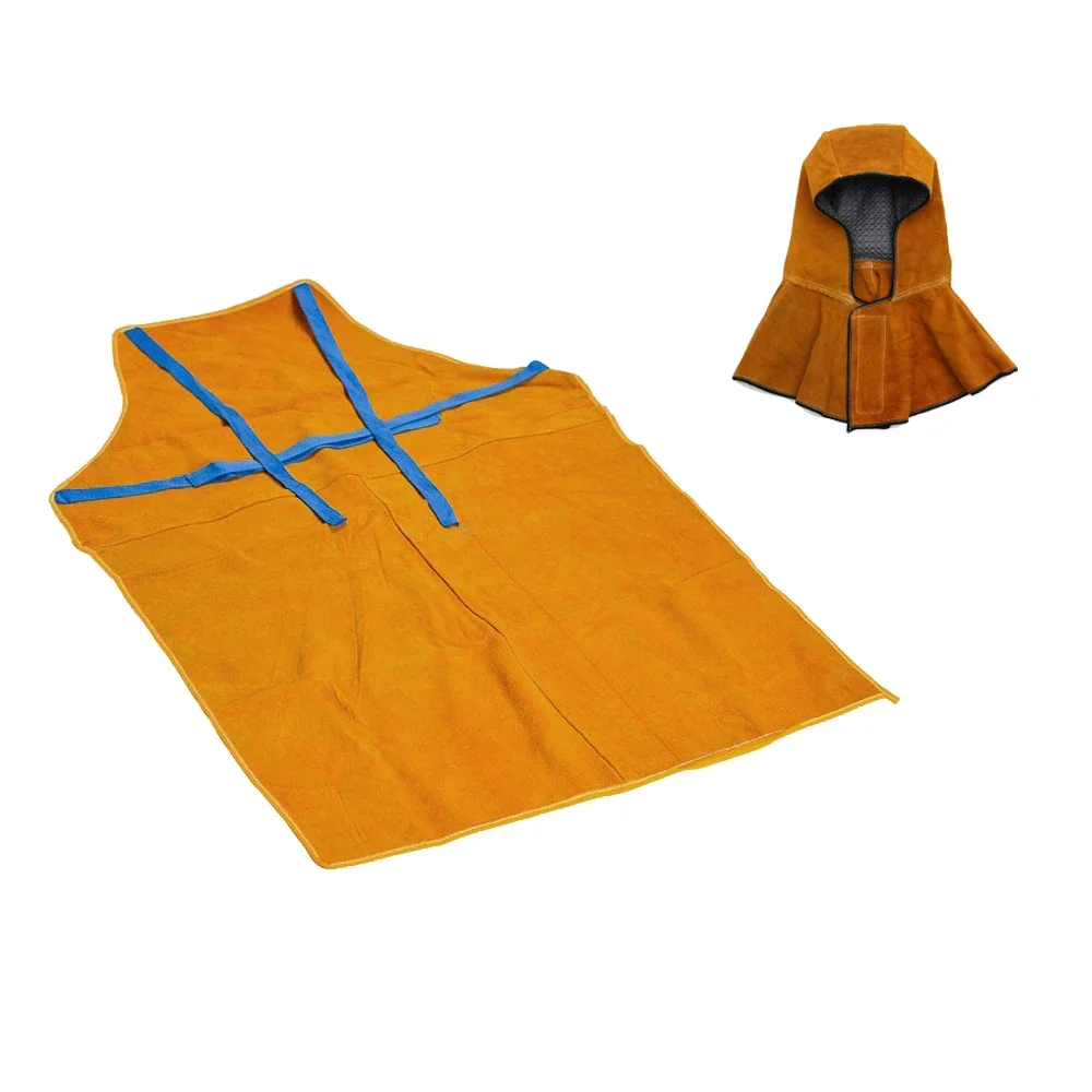 60cm-Leather-Welding-Hood-Helmet-Mask-Protector-Cap-For-Welder-Electric ...