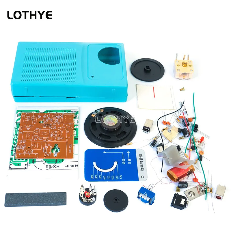 Six Tube AM Radio Assembly Diy Electronic Kit Production 530-1605KHz ...