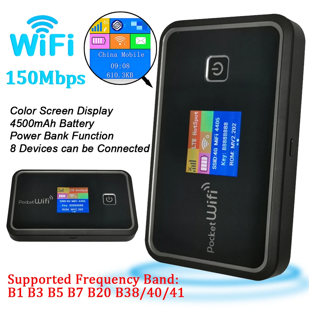 4g lte roteador sem fio wifi modem portátil vara bolso mifi sim slot ...