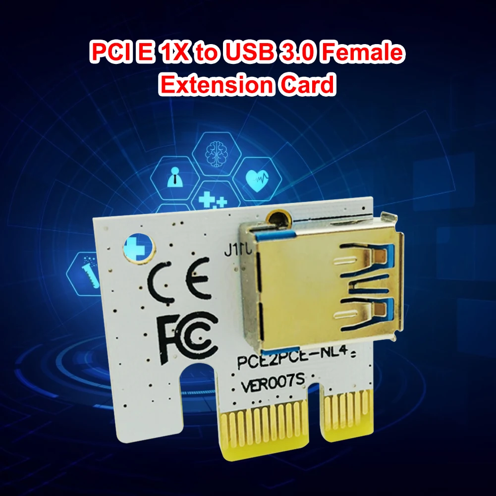 Pro-PCI-Express-Adapter-PCI-E-1X-to-16X-Graphics-Card-Extender-Card-for ...