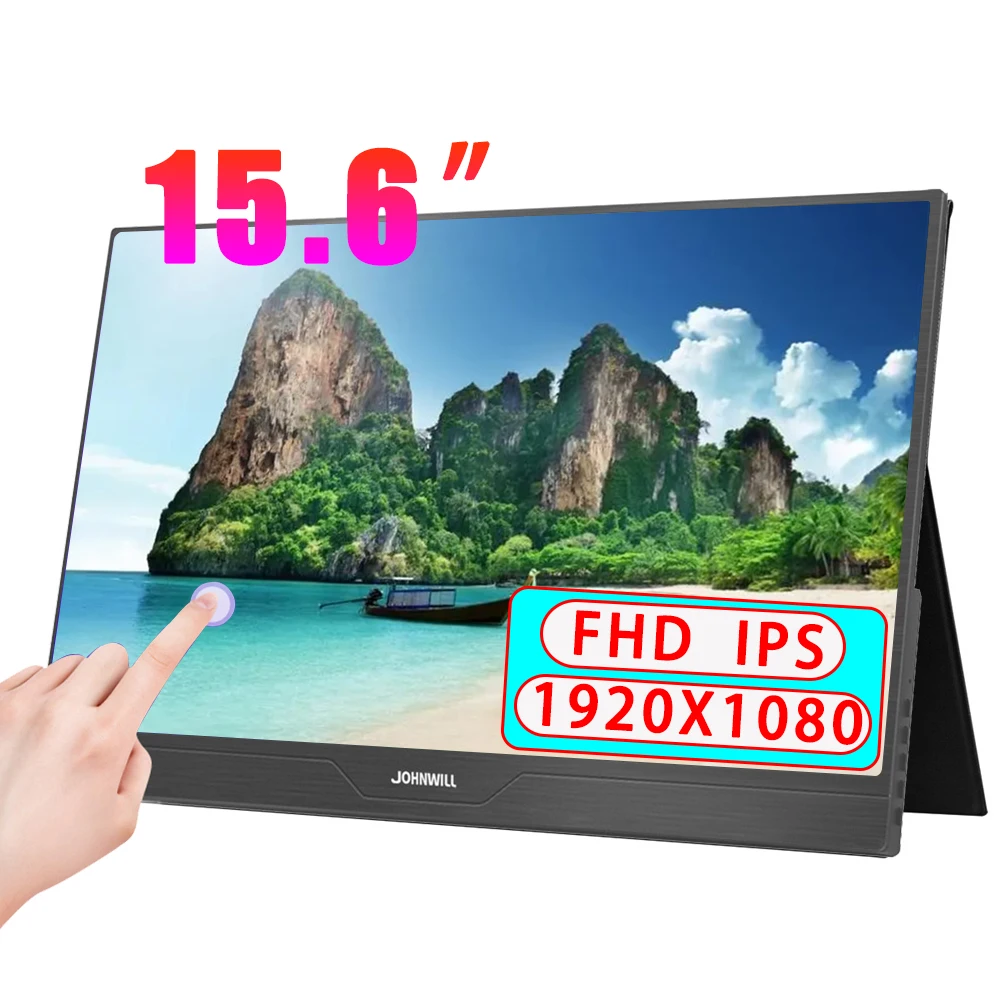 Portable-Monitor-15-6-Inch-FHD-1920x1080P-Touchscreen-IPS-Panel-LCD ...