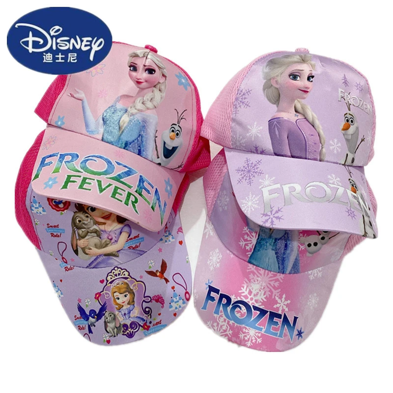 Anime Disney Frozen Hat Kawaii Elsa Anna Girls Mesh Baseball Cap ...