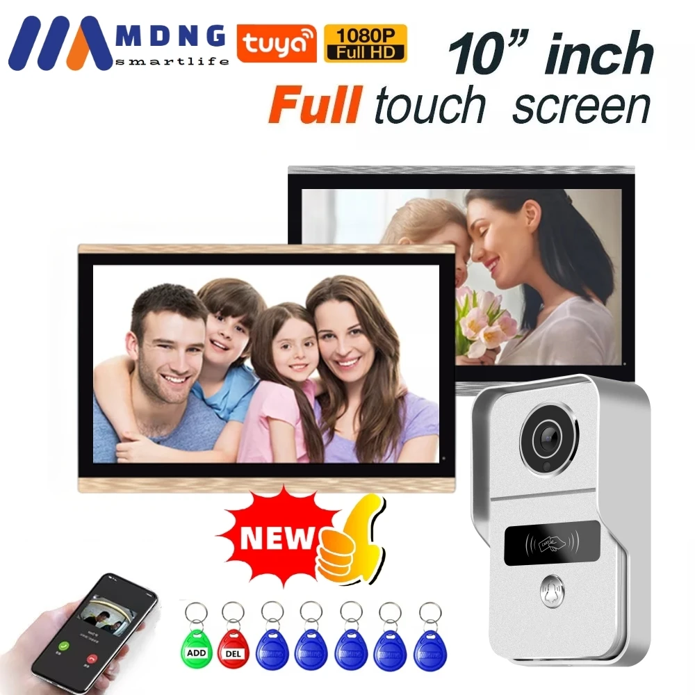 10-Inch-1080P-Tuya-Smart-Wireless-Wifi-Video-APartment-Intercom-System ...