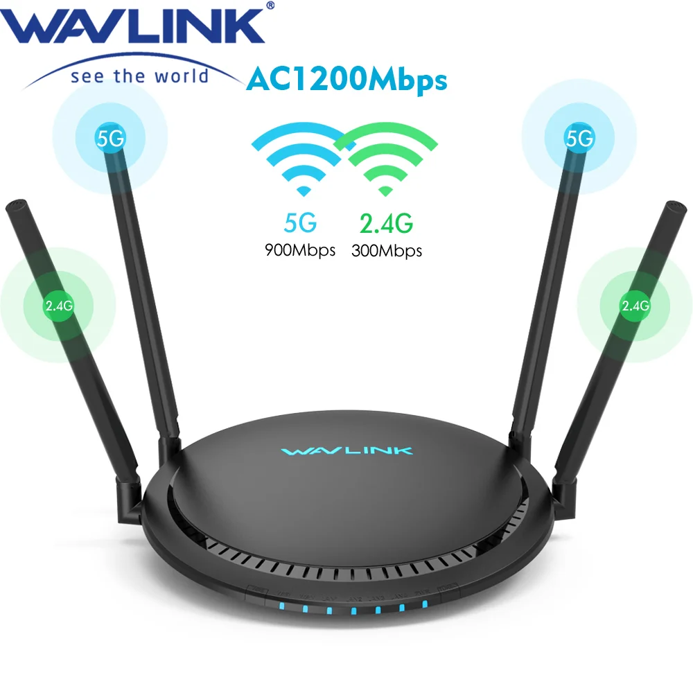 Wavlink AC1200 WiFi Router Gigabit 5Ghz WiFi Extender Booster 2,4 Ghz ...