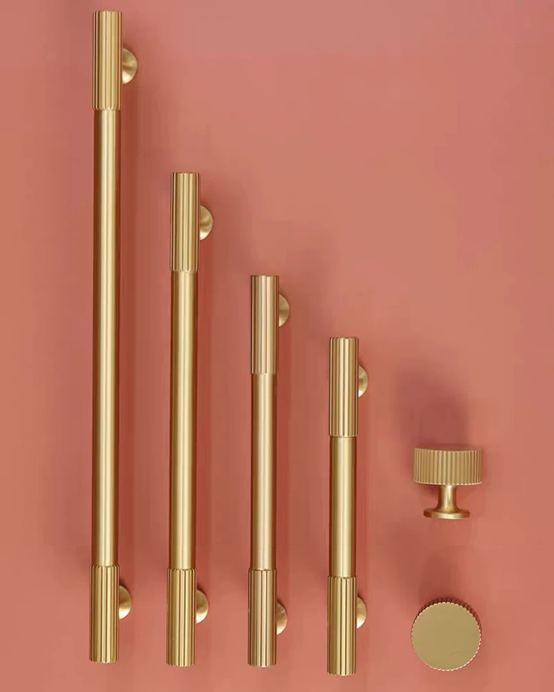 Solid-Brass-Art-Deco-Vertical-Linear-Kitchen-Cabinet-Handles-Knurled ...