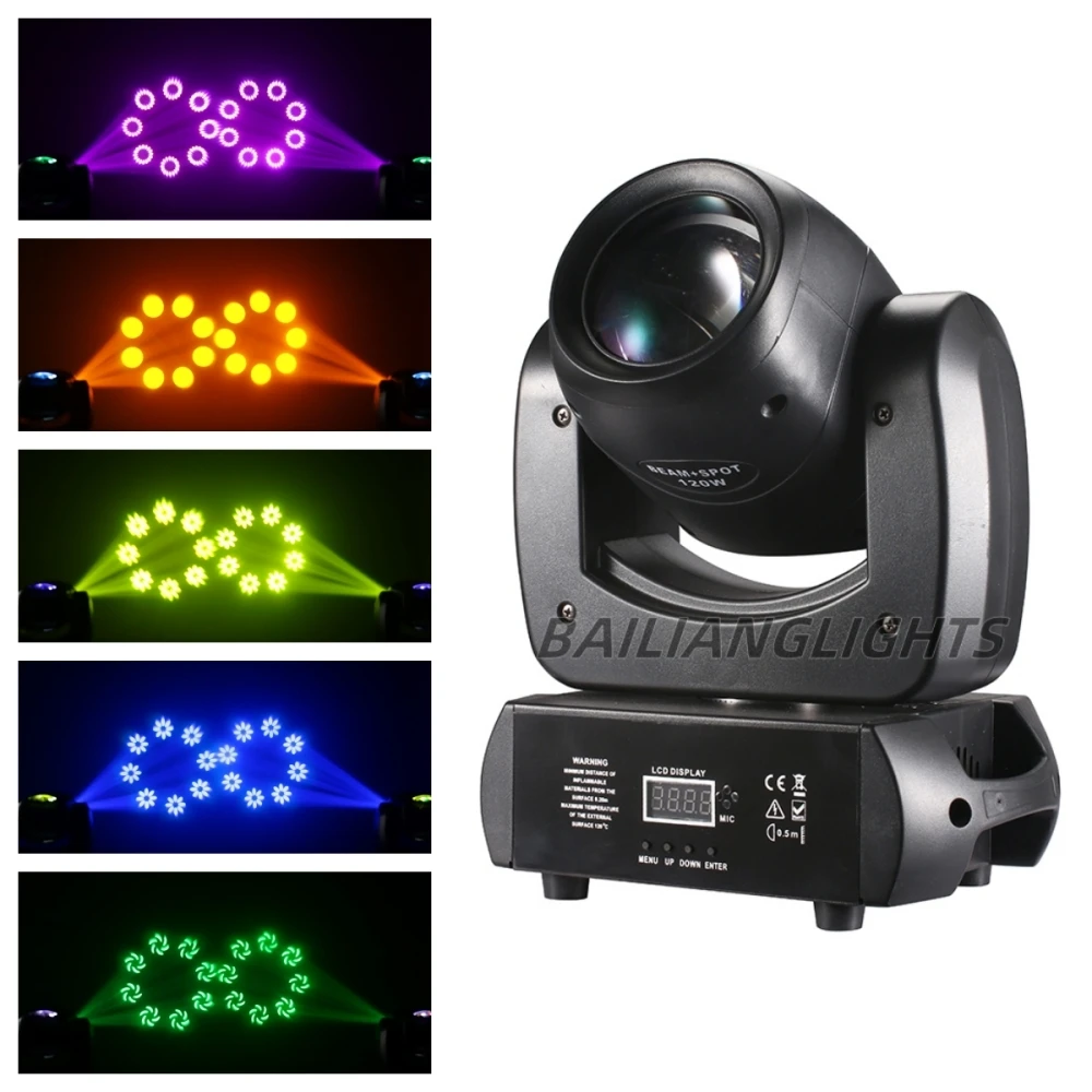 LED-120W-Moving-Head-Light-With-Roto-Gobos-8-Face-Roto-Prism-DMX ...