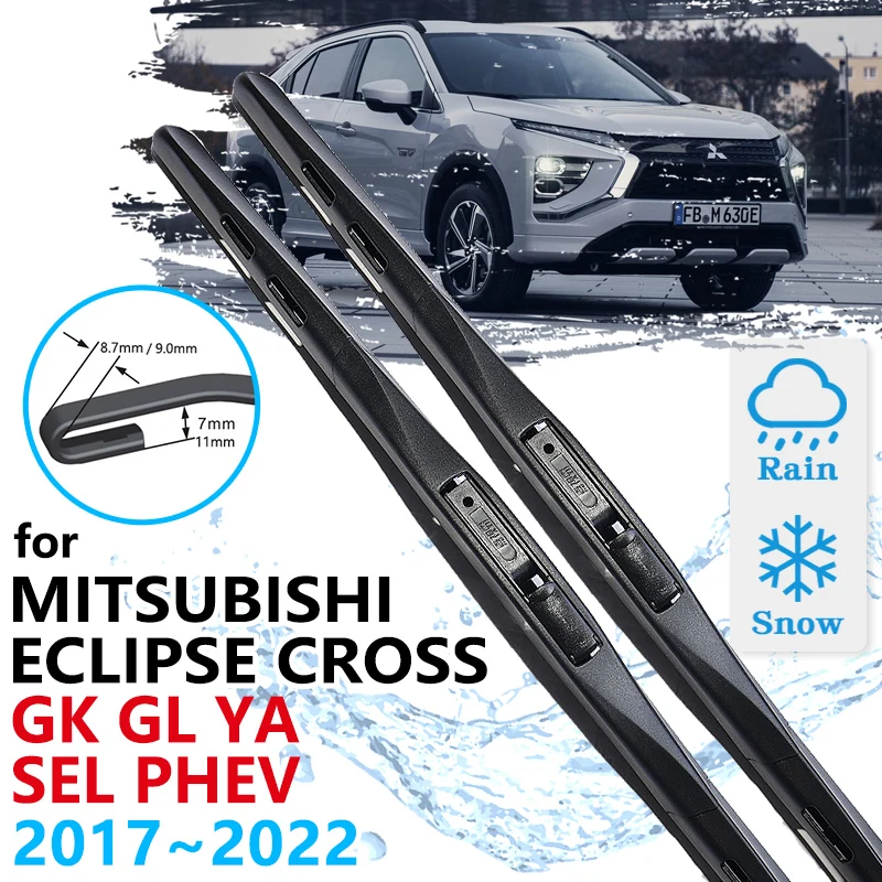 Car Front Wiper Blades For Mitsubishi Eclipse Cross Gk Gl Ya 2017~2022 ...