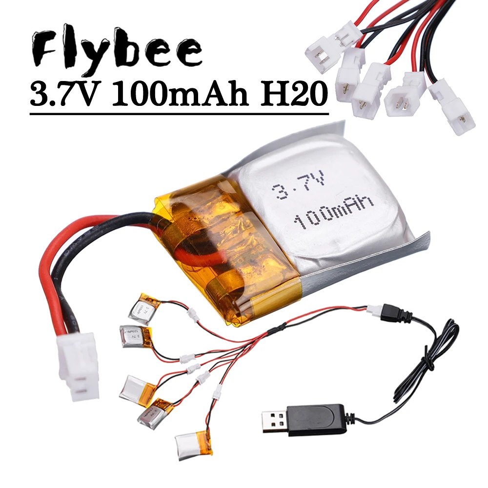 3.7v 100mah Lipo Battery For Wltoys V272 V282 V292 Rc Quadcopter Spare ...