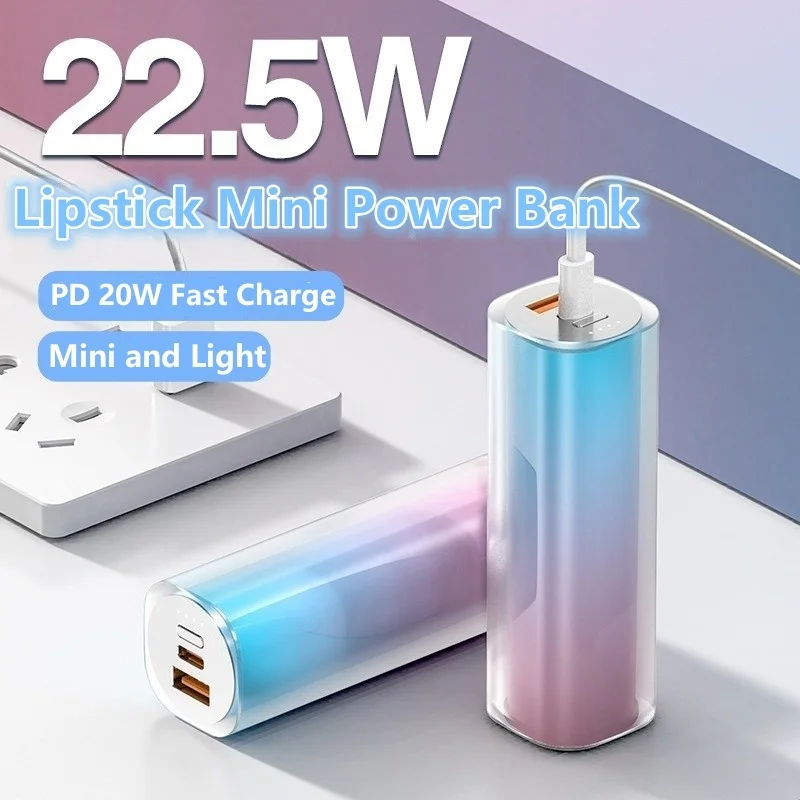 22-5W-Fast-Charger-Mini-Small-Power-Bank-10000mAh-Externall-Battery ...