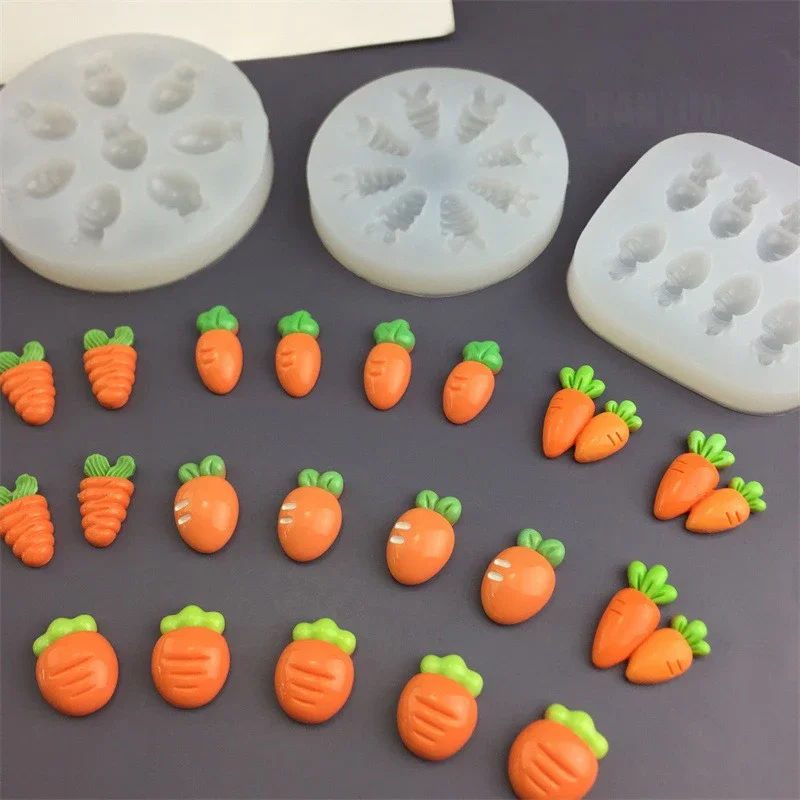 High Temperature Resistant Silicone Molds Mini Carrot Shape Cakes Molds ...
