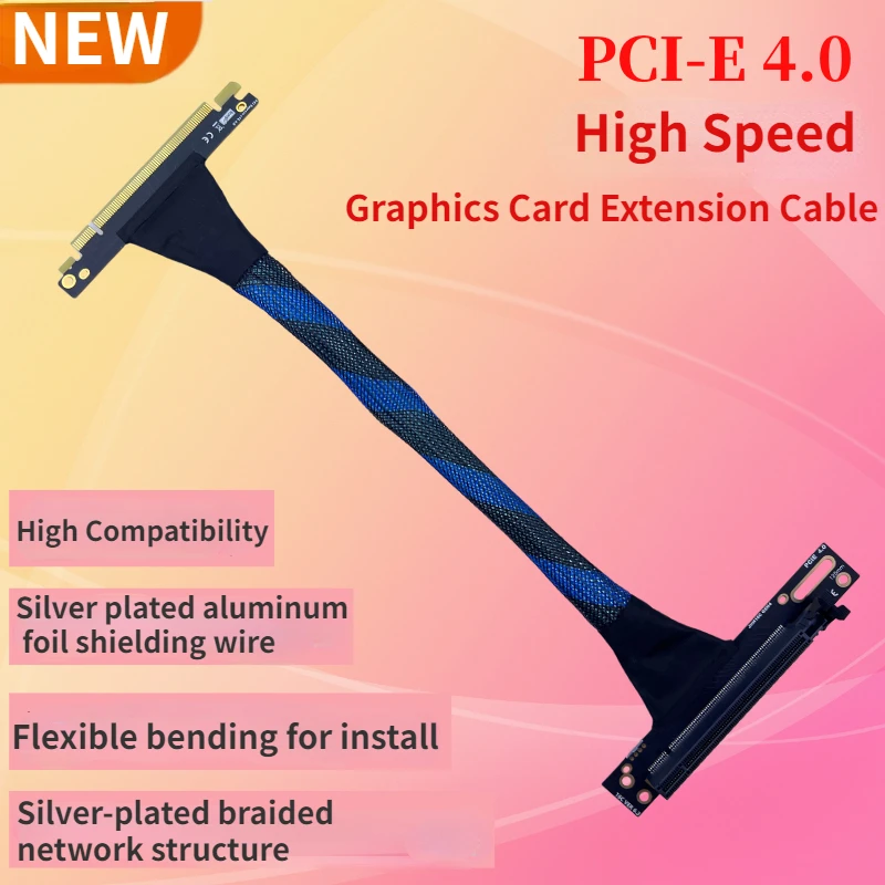 PCI-Express-4-0-X16-External-Graphics-Cards-Soft-Bend-Extension-Cable ...