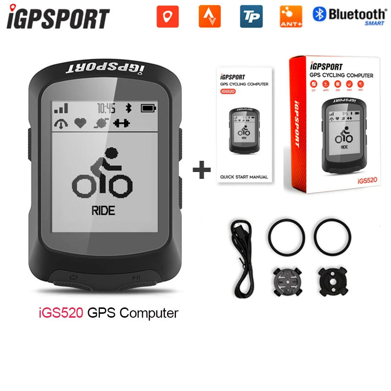 IGPSPORT iGS520 IGS 520 공식 스토어, GPS ANT, 사이클링 자전거 컴퓨터, 무선 속도계, 다중 스페인어 ...