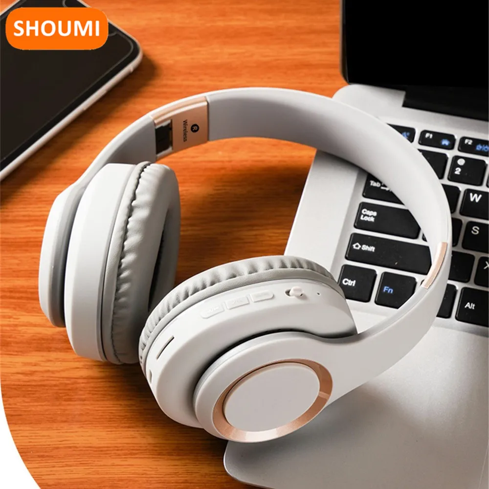 Shoumi-Wireless-Bluetooth-Headphones-Foldable-Stereo-Earphones-Super ...