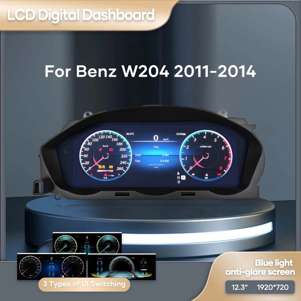 12-3-Lcd-Digitaal-Dashboard-Cluster-For-Mercedes-Benz-C-W204-2011-2014 ...