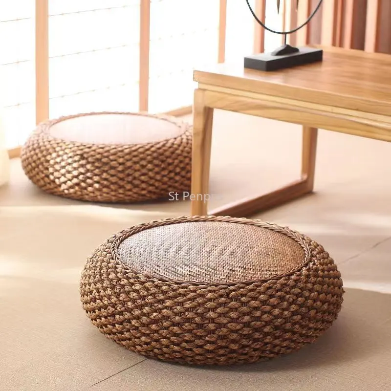 Rattan Futon Living Room Sitting On The Ground Tatami Straw ...
