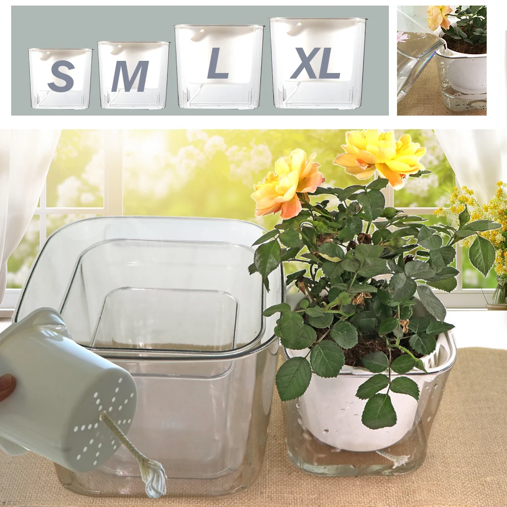 4-size-1-3set-Indoor-Plant-Hydroponic-Pot-with-Holes-Garden-Plastic ...