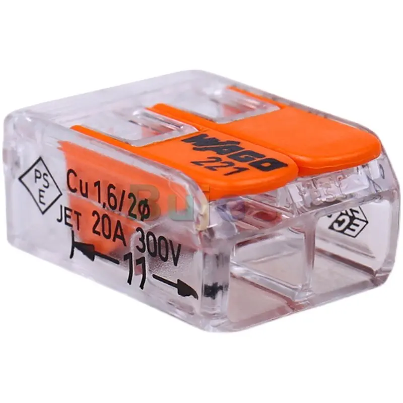 Wago-221-412-2-Conductor-Compact-Splicing-Connectors-Pack-of-10 ...