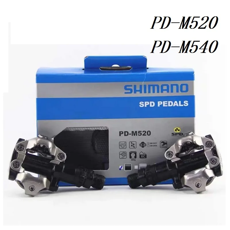 SHIMANO Original PD M520 PD M540 MTB Mountain Bike Bicycle Pedals Cycle ...