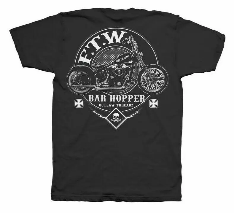 Outlaw-Threadz-Hopper-Skull-Motorcycle-Biker-Rider-FTW-For-The-Win-T ...
