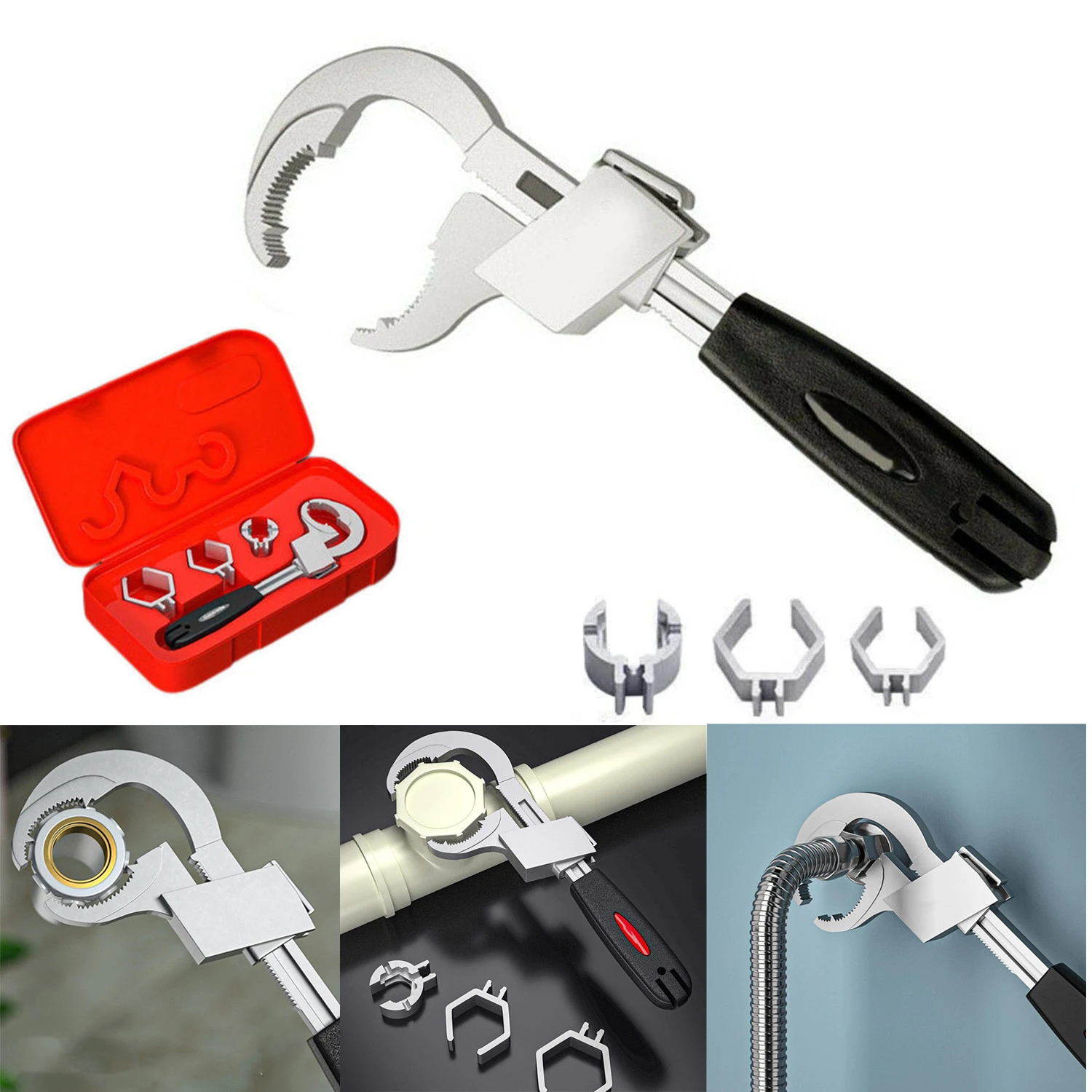 Universal Adjustable Double-ended Wrench Multifunctional Sink Bath ...