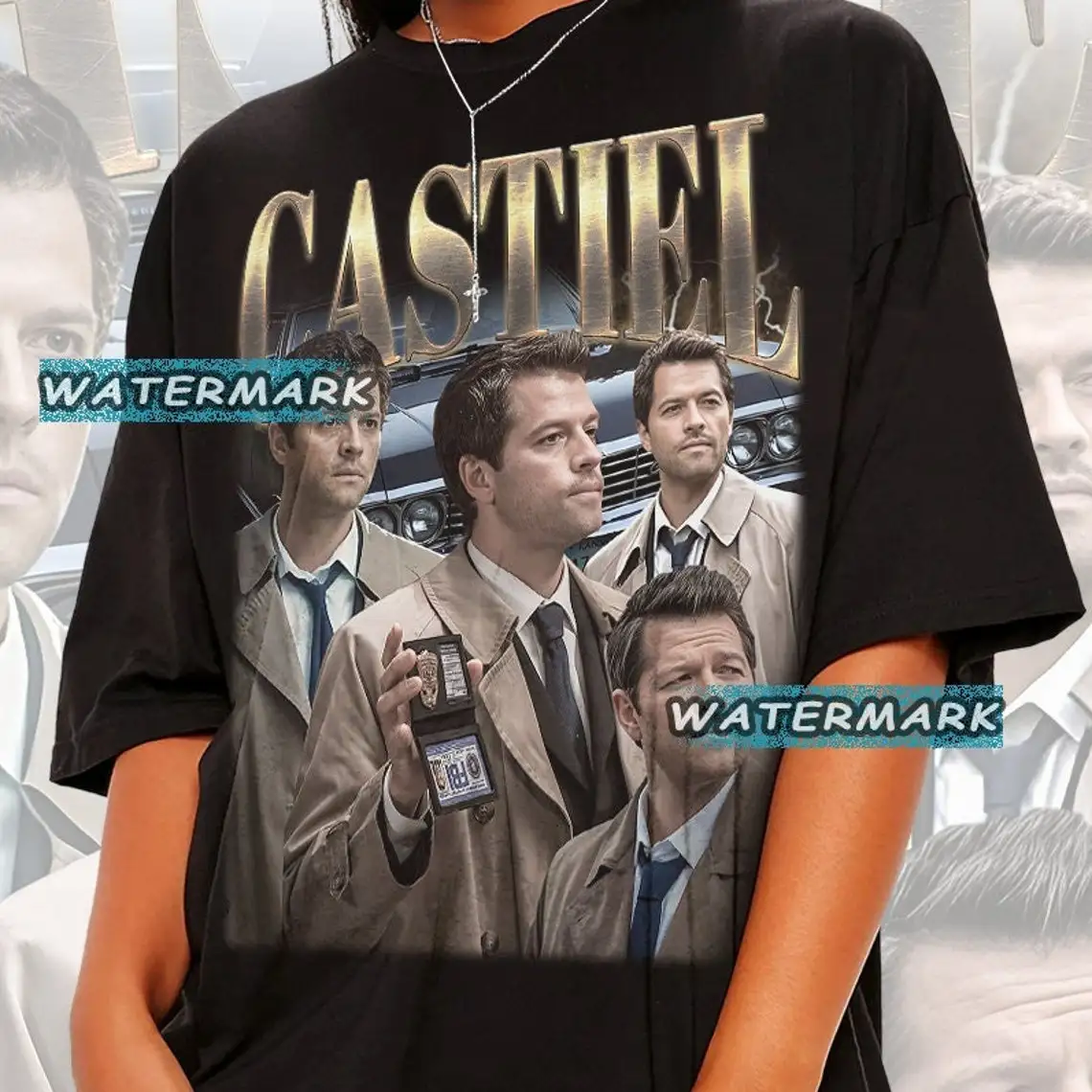 CASTIEL-Misha-Collins-Shirt-Supernatural-T-Shirt-Castiel-Tee ...