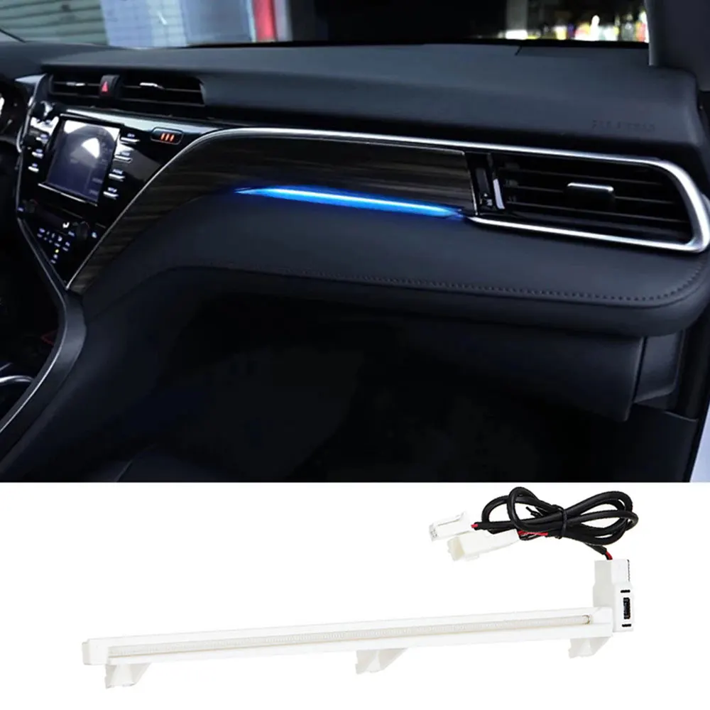 Car-Interior-Decorative-Light-Console-Strips-Atmosphere-Light-Blue ...