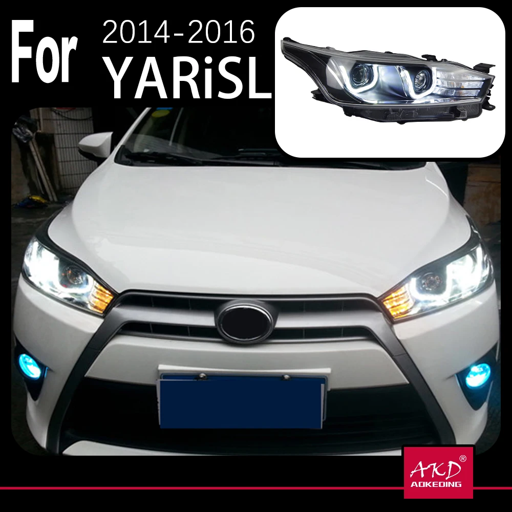 AKD-Car-Model-Head-Lamp-for-Toyota-Yaris-Headlights-2014-2016-Yaris-L ...