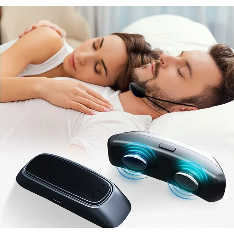 EMS Pulse Anti Snoring Device Electric Smart Sound Wave Induction Stop ...