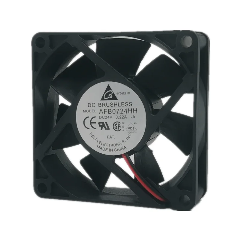 original AFB0724HH 7cm 7025 24V 0.22A 2-wire inverter cooling fan ...