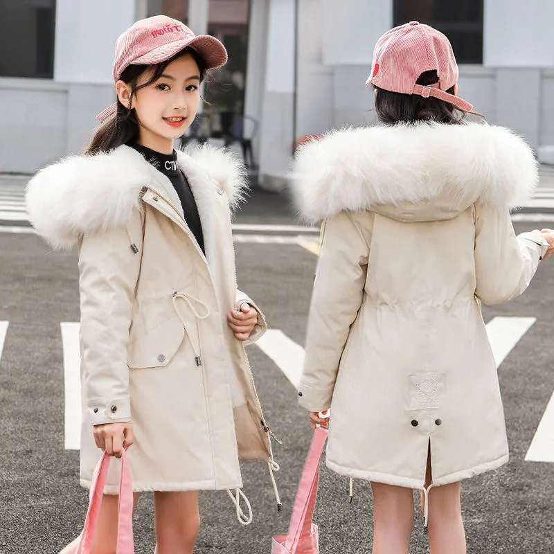 5-14-Years-Teen-Girls-Winter-Jacket-Plus-Velvet-Warm-Kids-Windbreaker ...