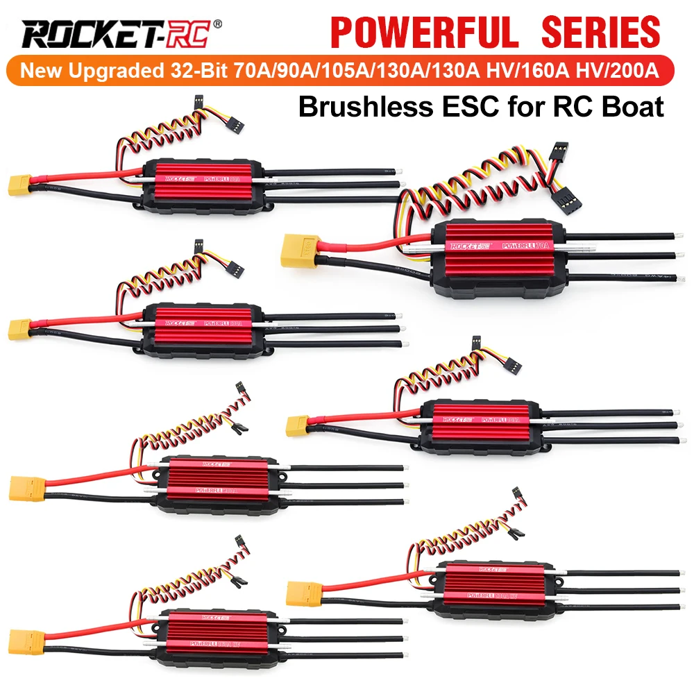 ROCKET-RC-POWERFUL-BOAT-ESC-ESC-HV-New-32-Bit-Brushless-ESC-70A-90A ...