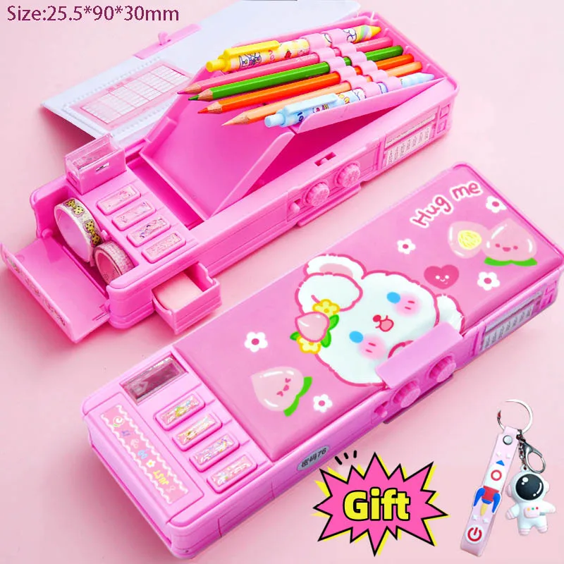 Transforming-Password-Lock-Automatic-Multifunctional-Female-Pencil-Case ...