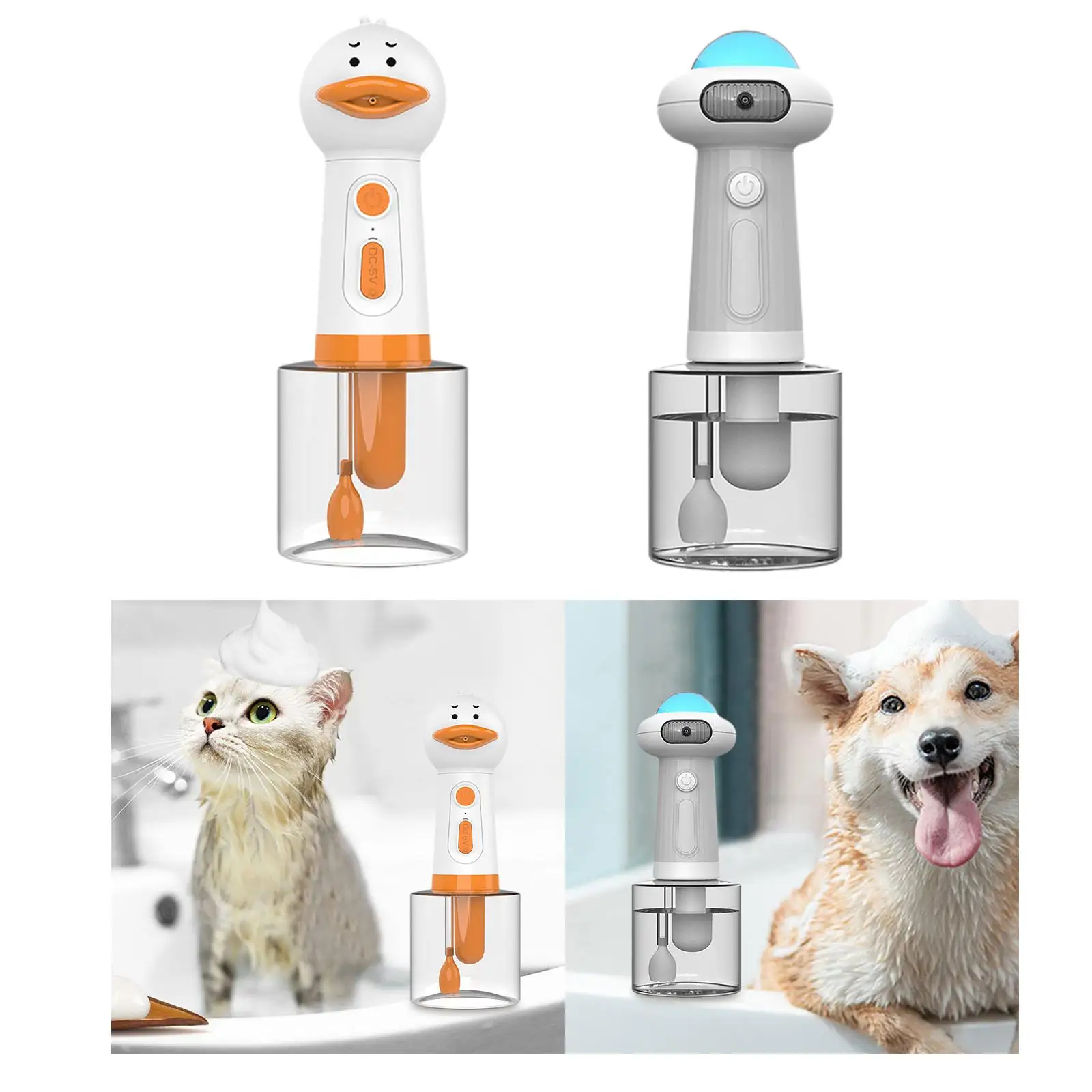 Pets Foam Soap Dispenser Dog Bath Supplies Foam Generator for Pets Cats ...
