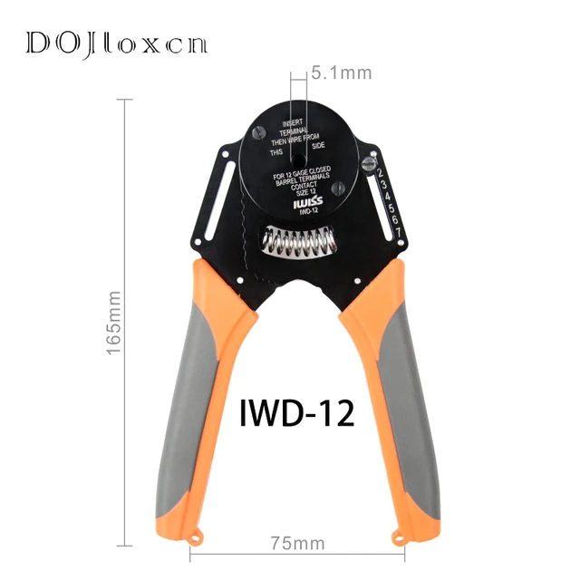 1 Pcs IWD-12 IWD-16 IWD-20 Crimper Harley Cater Piller Hand Tool For ...
