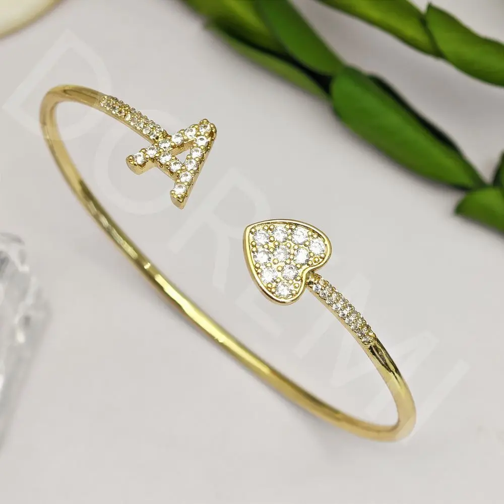 DOREMI-Full-Zircon-Bangle-Bar-Initial-Letter-Bangle-Bracelet-Rail ...