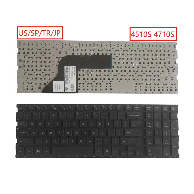 New-US-SP-TR-JP-Keyboard-For-HP-Probook-4510-4710-4510S-4515S-4710S ...