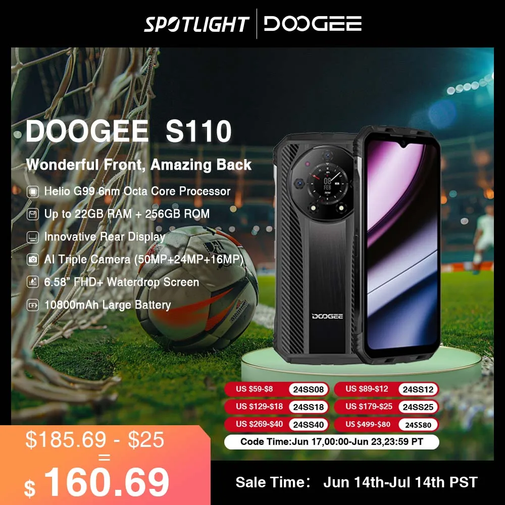 World-Premiere-DOOGEE-S110-Rugged-Phone-6-58-FHD-Waterdrop-Screen-Helio ...