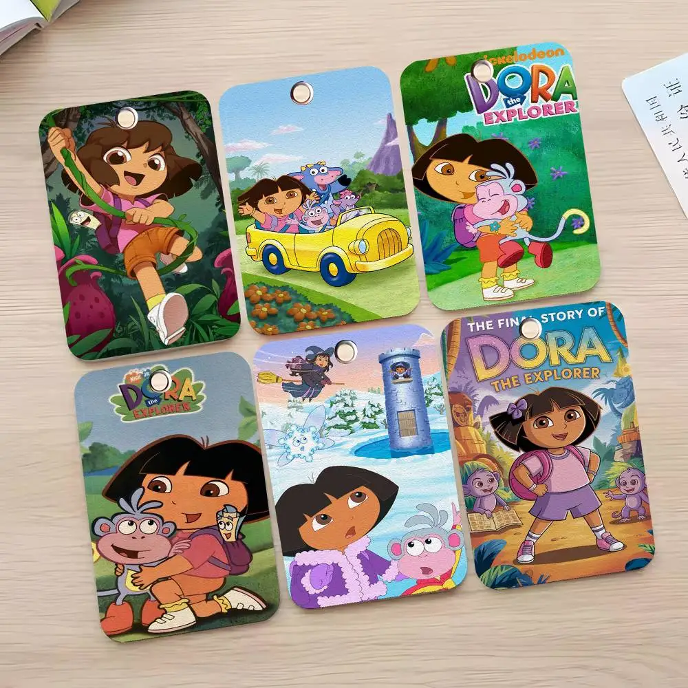 1pc Anime Cute D-Dora The E-Explorer Card Case Keychain Access Card Bag ...