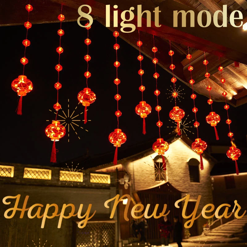 2024-New-Year-S-Decor-3M-Red-Chinese-Lanterns-String-Light-8-Modes-Led ...