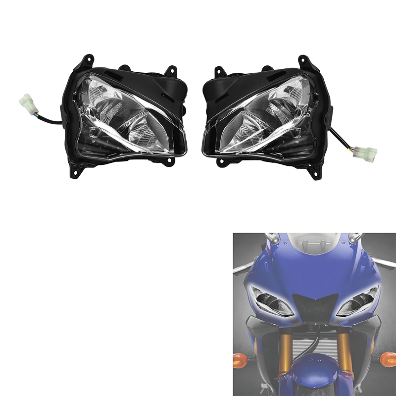 Motorcycle Front LED Headlight Assembly For Yamaha YZF-R3 YZF-R25 2019 ...