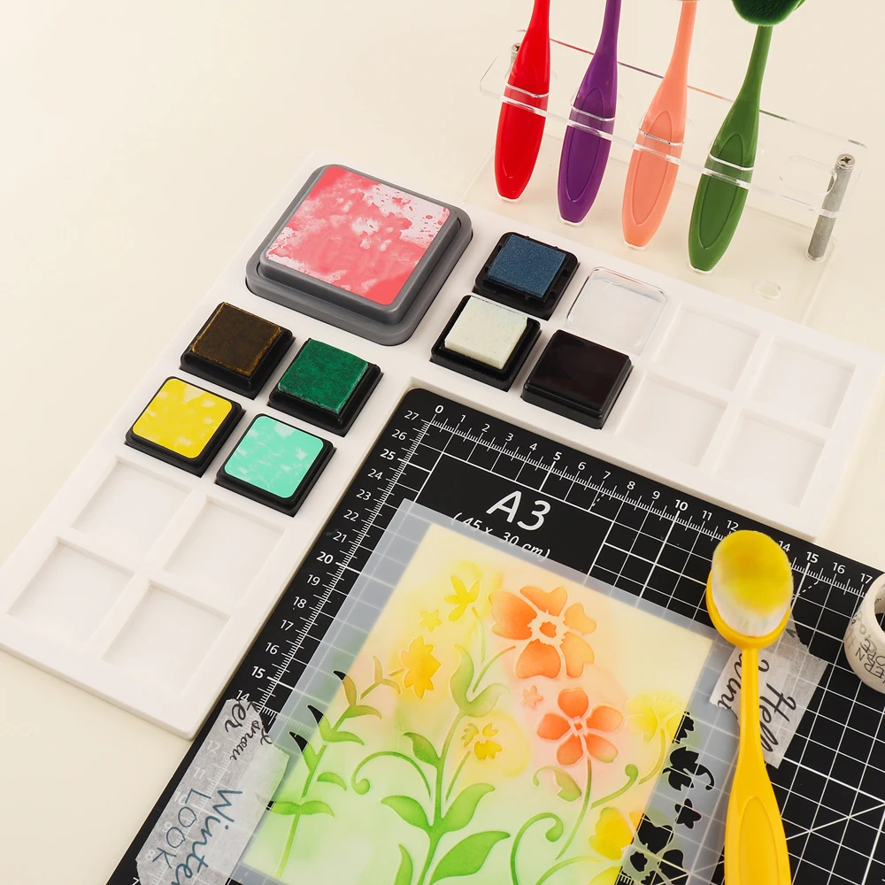 L-Shape-Inkpad-Holder-To-Stop-Square-Mini-Ink-Cubes-From-Sliding-Around ...