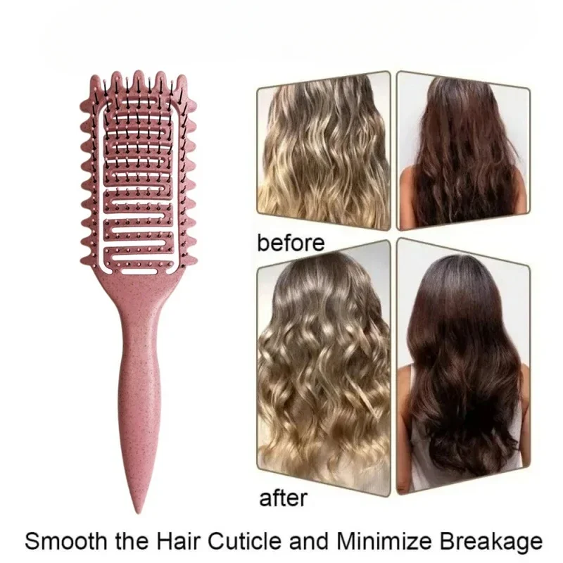 Curl-Define-Styling-Brush-Hollow-Boar-Bristle-Detangling-Hair-Brush ...